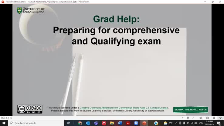 Preparing for Comprehensive or Qualifying Exams-sciences