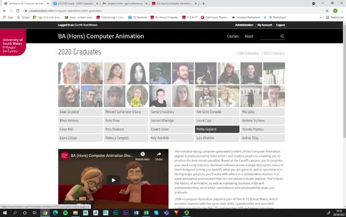 Setting Yourself Up on USW Animation.com