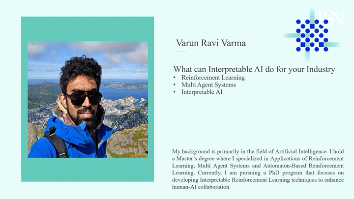 Varun Ravi Varma (UiA), Artificial Intelligence: "Interpretable ...
