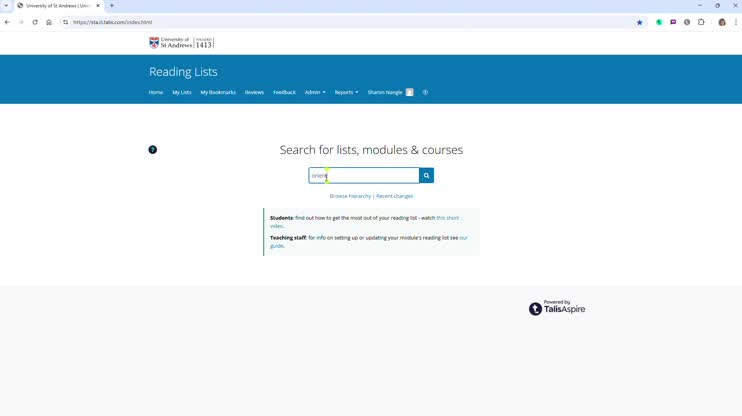 Export a Talis Reading List