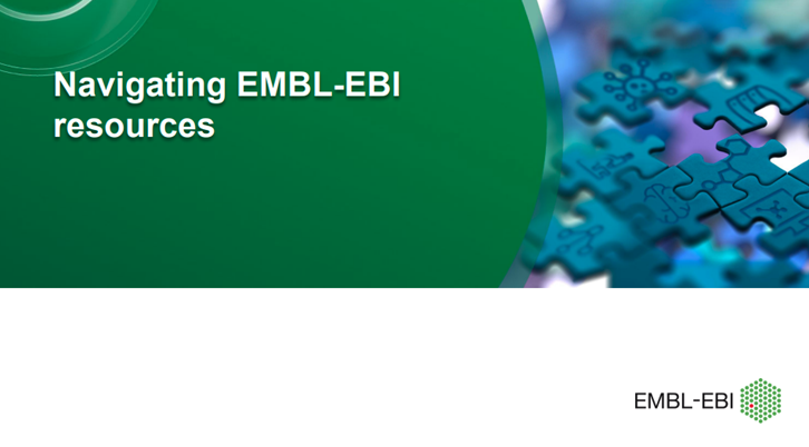Finding data and resources with EMBL-EBI search