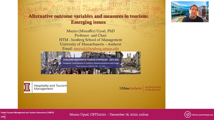 Muzzo Uysal: Alternative outcome variables and measures in tourism research