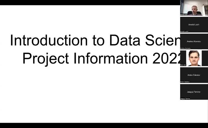 Project information - Introduction to Data Science (LTAT.02.002) fall 2022