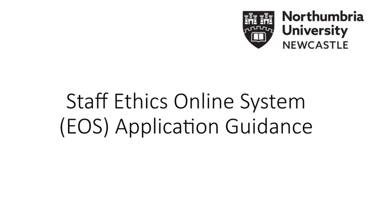EOS Staff Application Guidance
