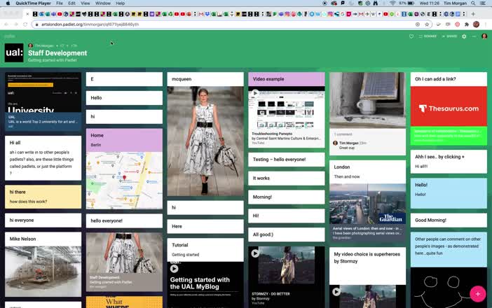 Sharing your Padlet