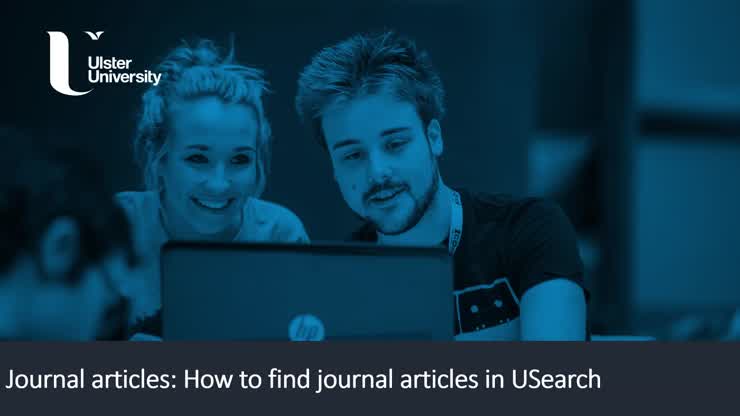 How to find journal articles in USearch 2024