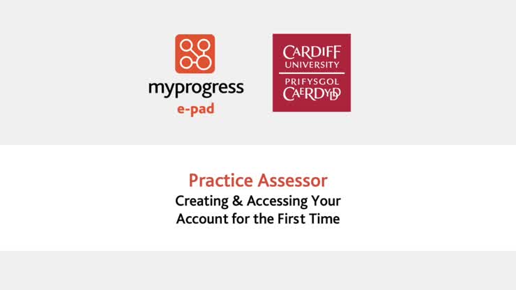 Cardiff Training Practice Assessor - Creating & Accessing your Account