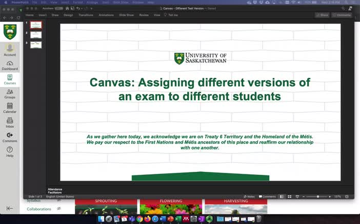 Using Canvas: Assigning different versions of a manually created exam ...