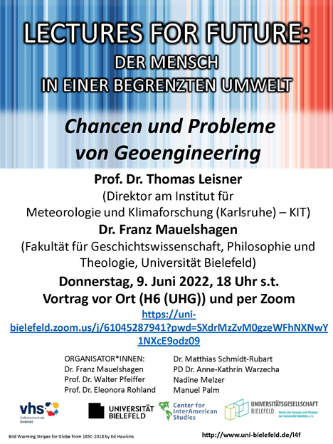 Lectures for Future mit Prof. Dr. Thomas Leisner und Dr. Franz Mauelshagen
