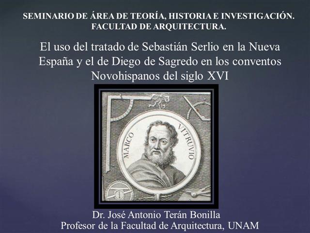 conferencia diego sagredo y serlio