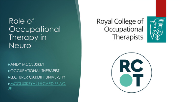 Occupational Therapy in Neuro Settings 16 Nov 2023
