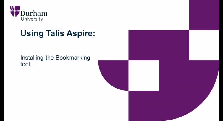 Install Bookmarking Tool