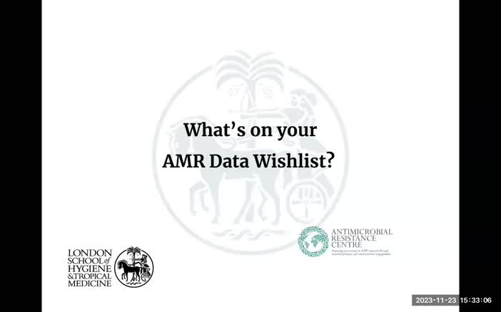 What’s on your AMR Data Wishlist?