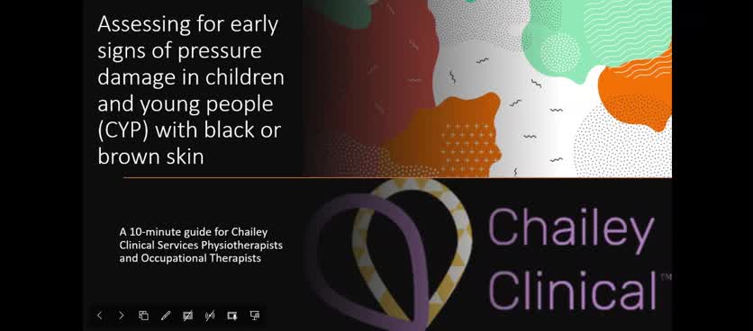 Assessing for early signs of pressure damage in CYP with black or brown ...