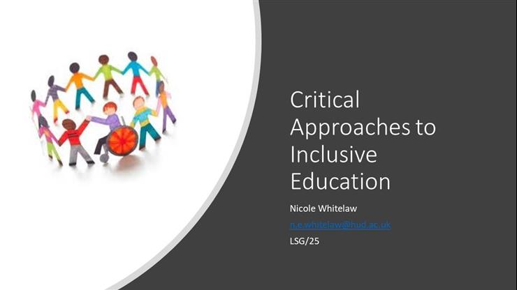 Module choices: DHM1230 Critical Approaches to Inclusive Education