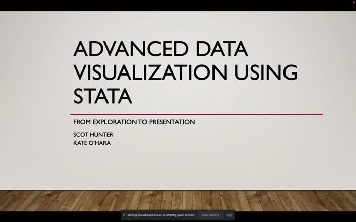 Advanced Data Visualisation in Stata - Workflow