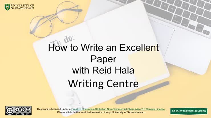 How to Write an Excellent Paper