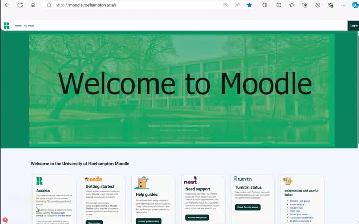 Welcome to Moodle