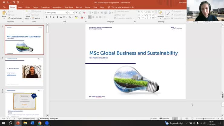 MSc Global Business & Sustainability