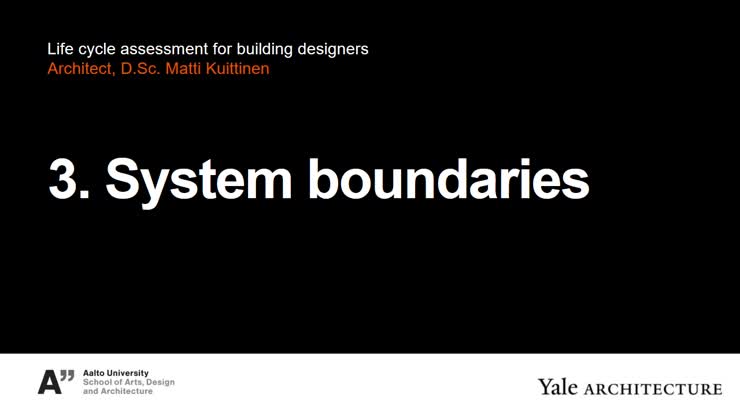 Part 3 - System boundaries