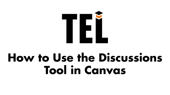 Using the discussion tool in Canvas