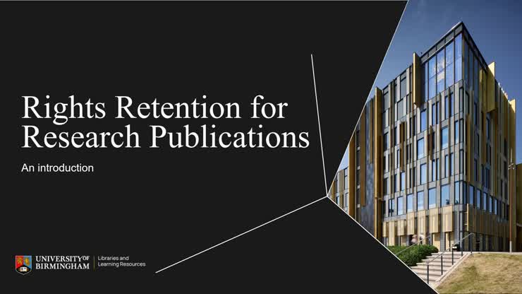 Rights Retention for Research Publications