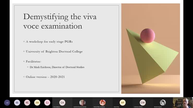 Demystifying the Viva Voce Examination