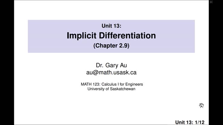 MATH123 Unit 13, Part 1