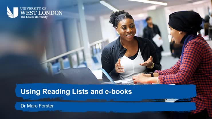 10 Minute Guides - Using Reading Lists and E-Books