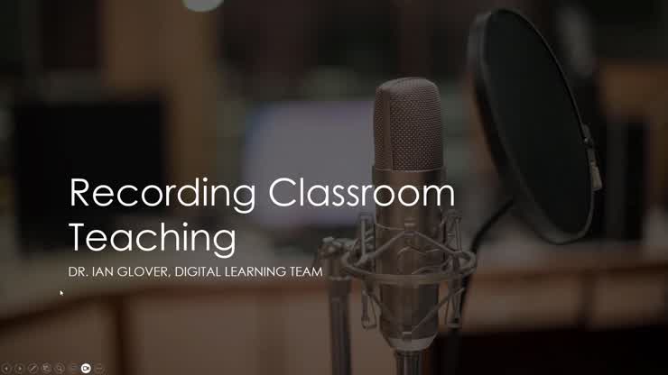Recording in the Classroom