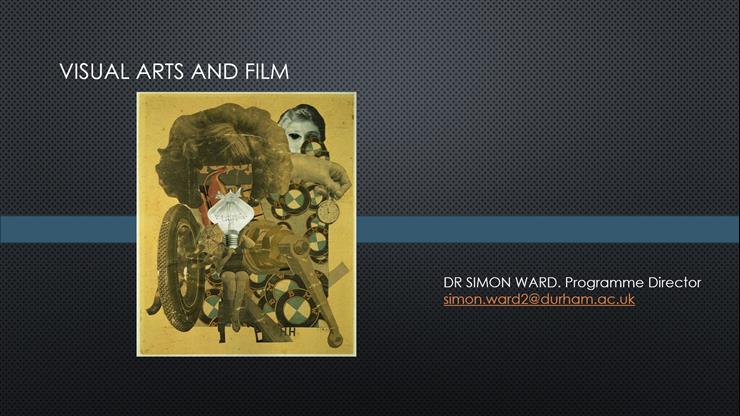 Visual Arts and Film (Presentation and Q&A) 17/09/2022