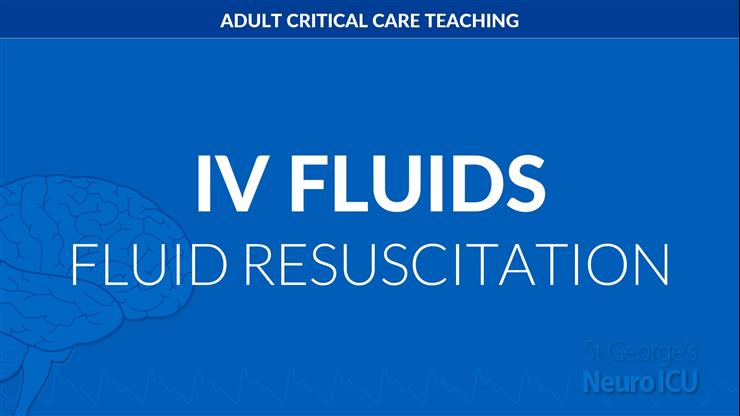 IV fluids in ICU - Fluid resuscitation v1.1