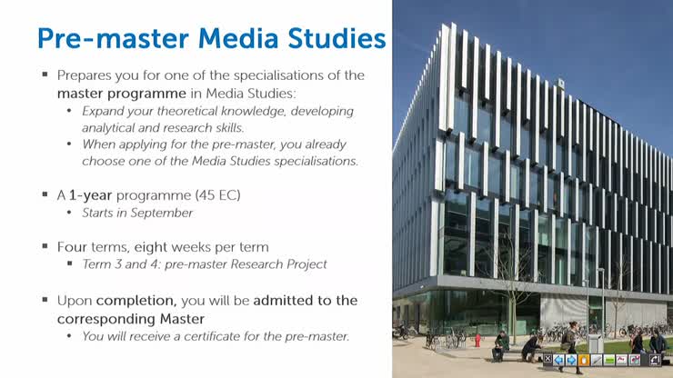 Pre-master Media Studies