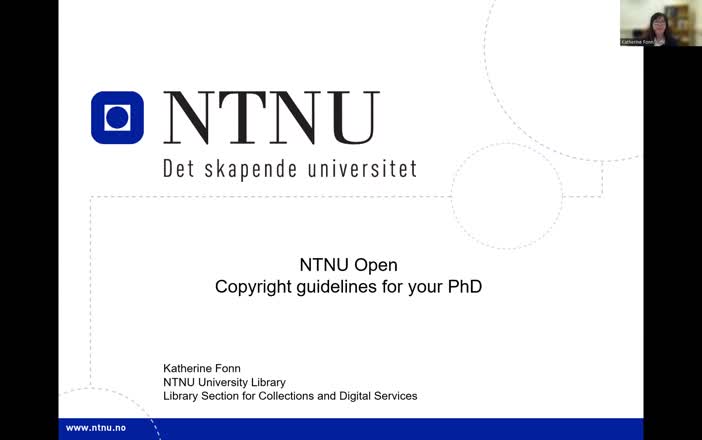 Day 4 NTNU Open - Copyright Guidelines for your PhD