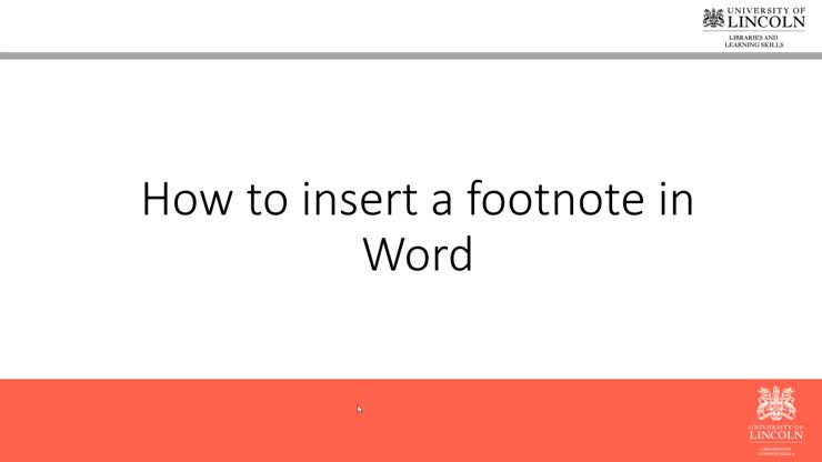 How to insert a footnote in Word (for MHRA referencing)