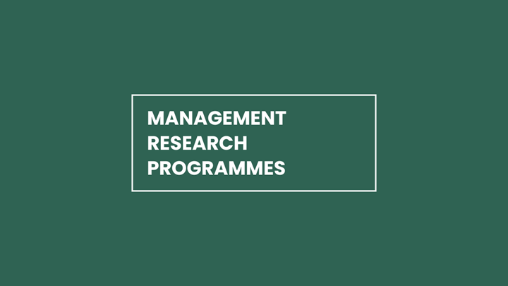 Management PhD / Mres