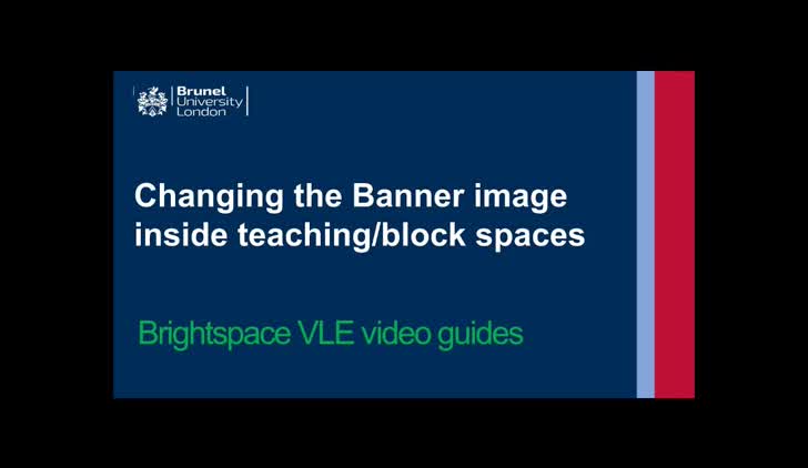Changing the banner in a course in Brightspace