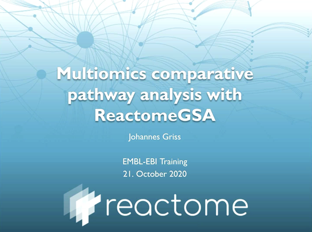 Multiomics comparative pathway analysis with ReactomeGSA