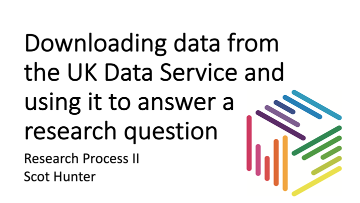 downloading data from the UK data service to answer a research question