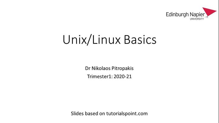 01 Wed Unix Basics