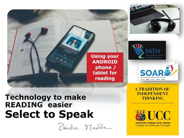 TTMLE Reading Phones Android Select to Speak