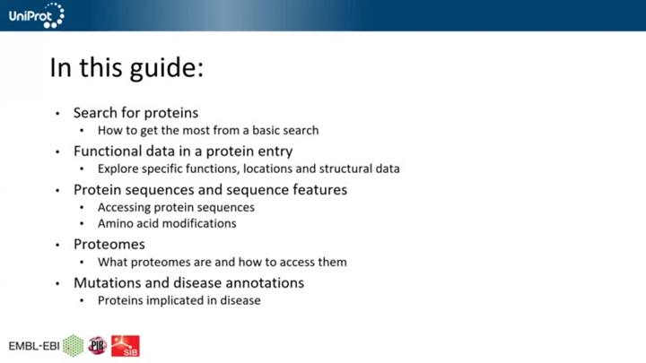 A guide to UniProt for students