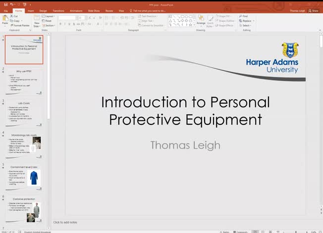 PPE induction for TPGs