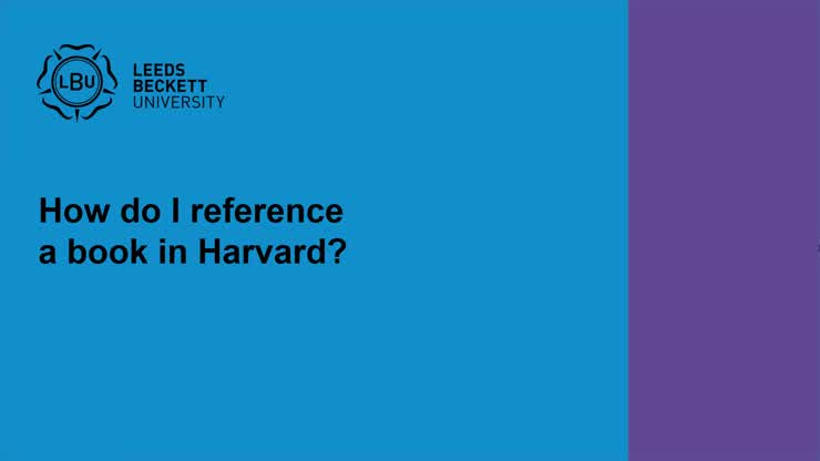 How do I reference a book in Harvard?