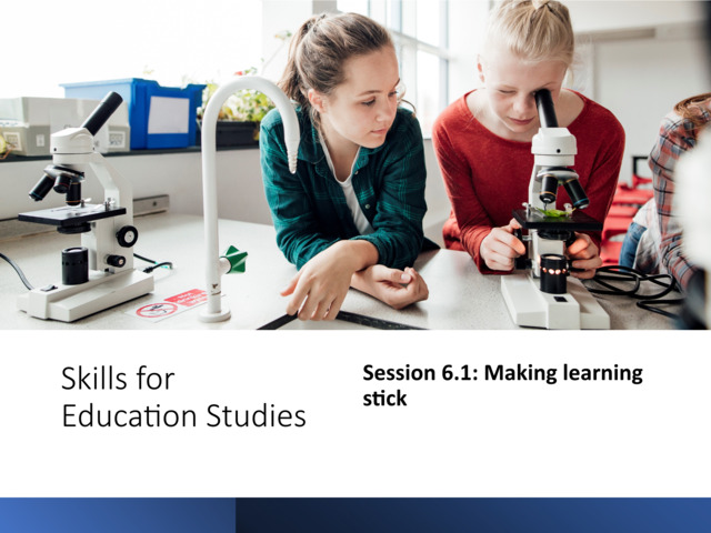 Making Learning Stick