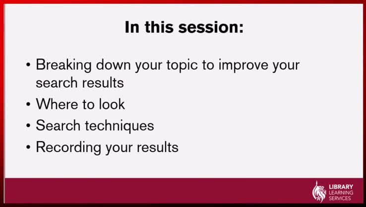 How to Research Effectively - information search strategies