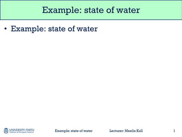 LTAT.02.002 Introduction to Data Science - Lecture 7: Part 4: Example: state of water