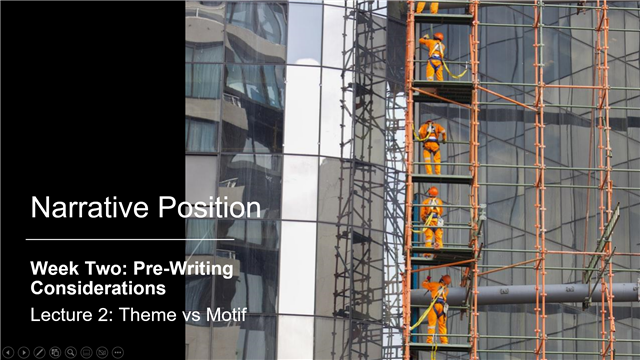 Week 2 - Lecture 2 - Premise, Theme and Motif