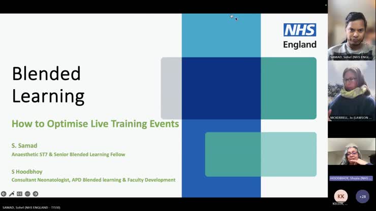 Optimising Blended Learning for Live Training Events