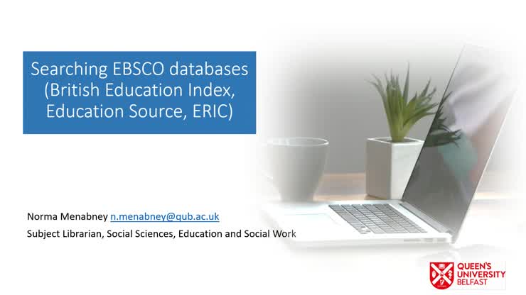 EBSCO databases (Education Source)